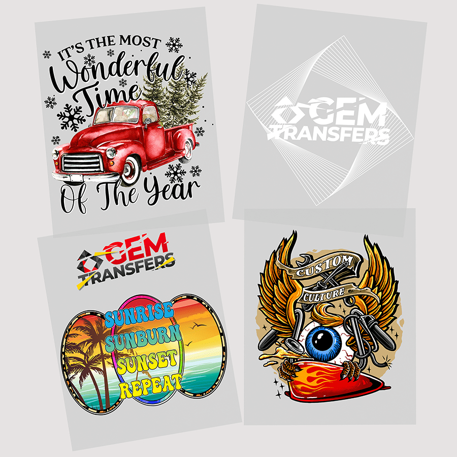 DTF Transfers Samples – GemTransfers